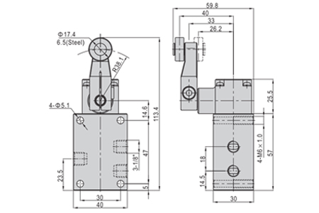 AIRTAC - แมคคานิควาล์ว Mechanical Valve แบบต่างๆ ZM3 Series